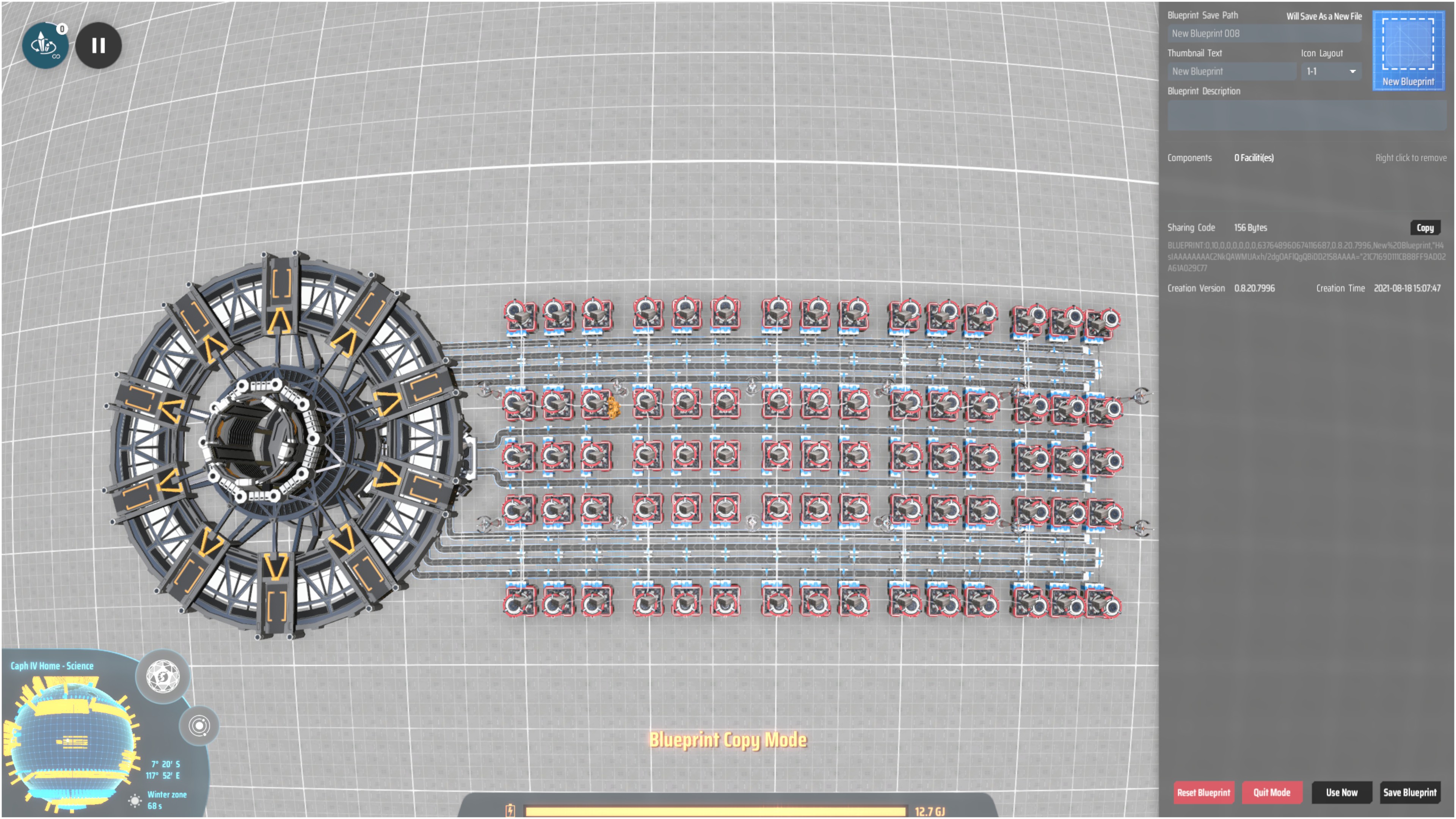 Dyson Sphere Blueprints - Stone Smelter (upgraded)