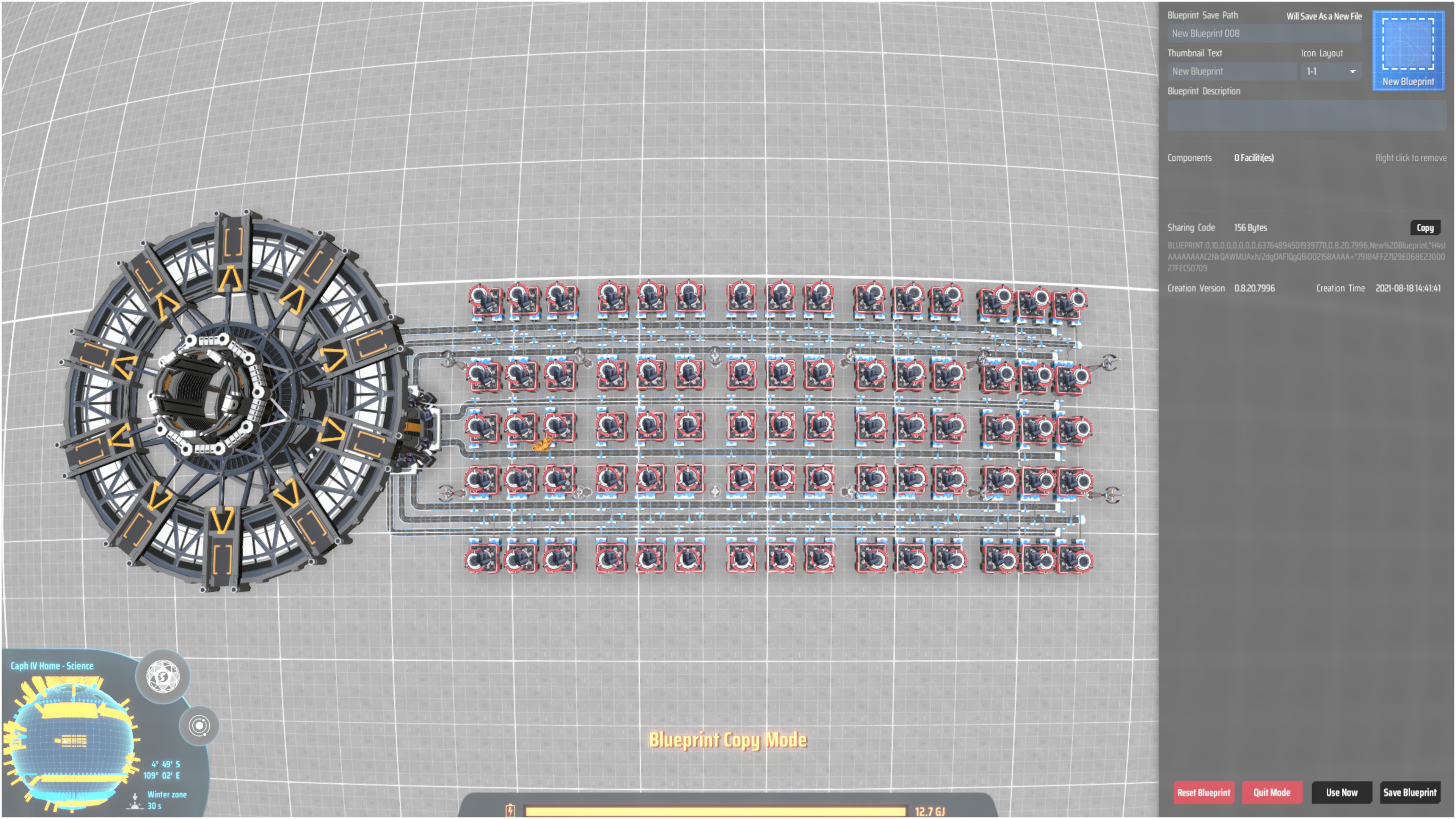 Dyson Sphere Blueprints - Graphite Smelter (upgraded)