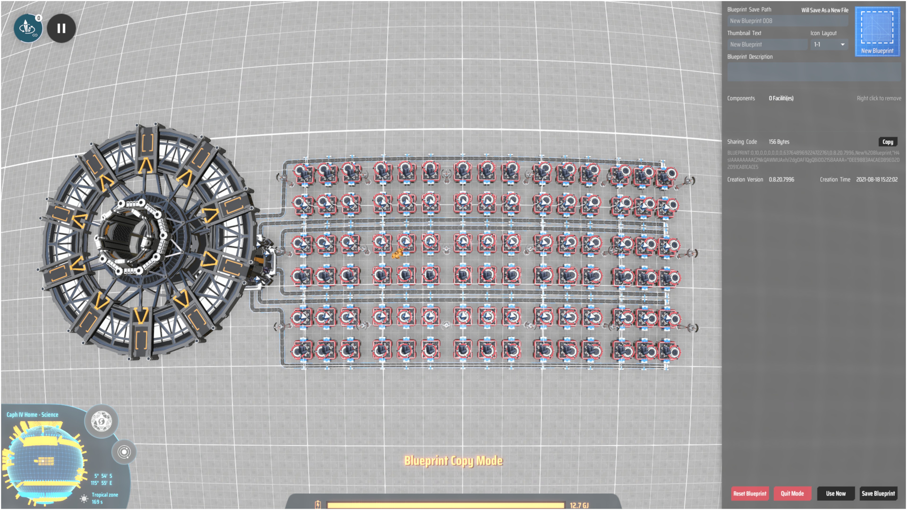 Dyson Sphere Blueprints - Diamond Smelter (upgraded)