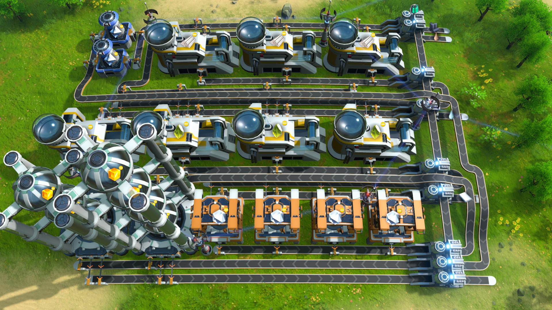 Dyson Sphere Blueprints - Compact 63/min Yellow Cube Production Block