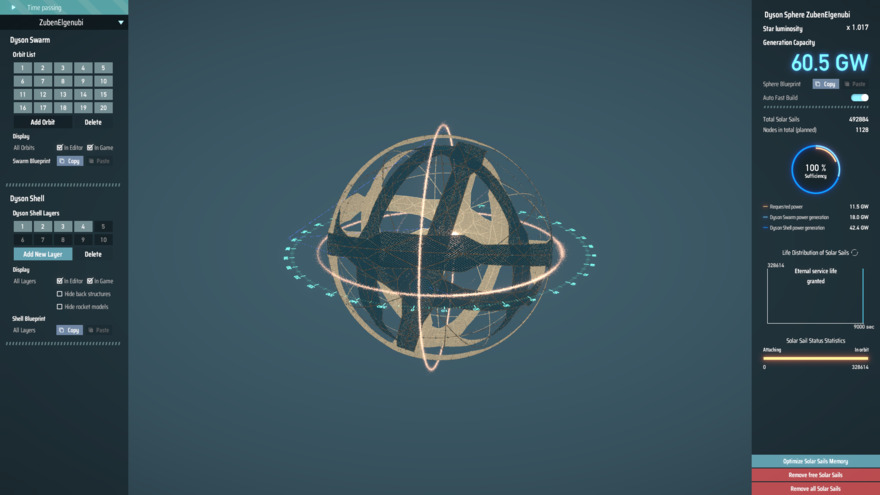 Dyson Sphere Blueprints - 60 GW dyson sphere