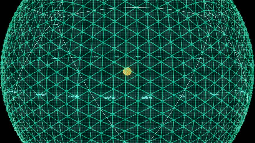 Dyson Sphere Blueprints - Dense sphere - 1922 nodes