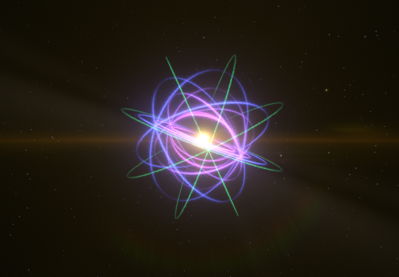 Dyson Sphere Blueprints - Atomic Rings - Cool Colors