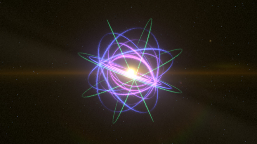 Dyson Sphere Blueprints - Atomic Rings - Cool Colors