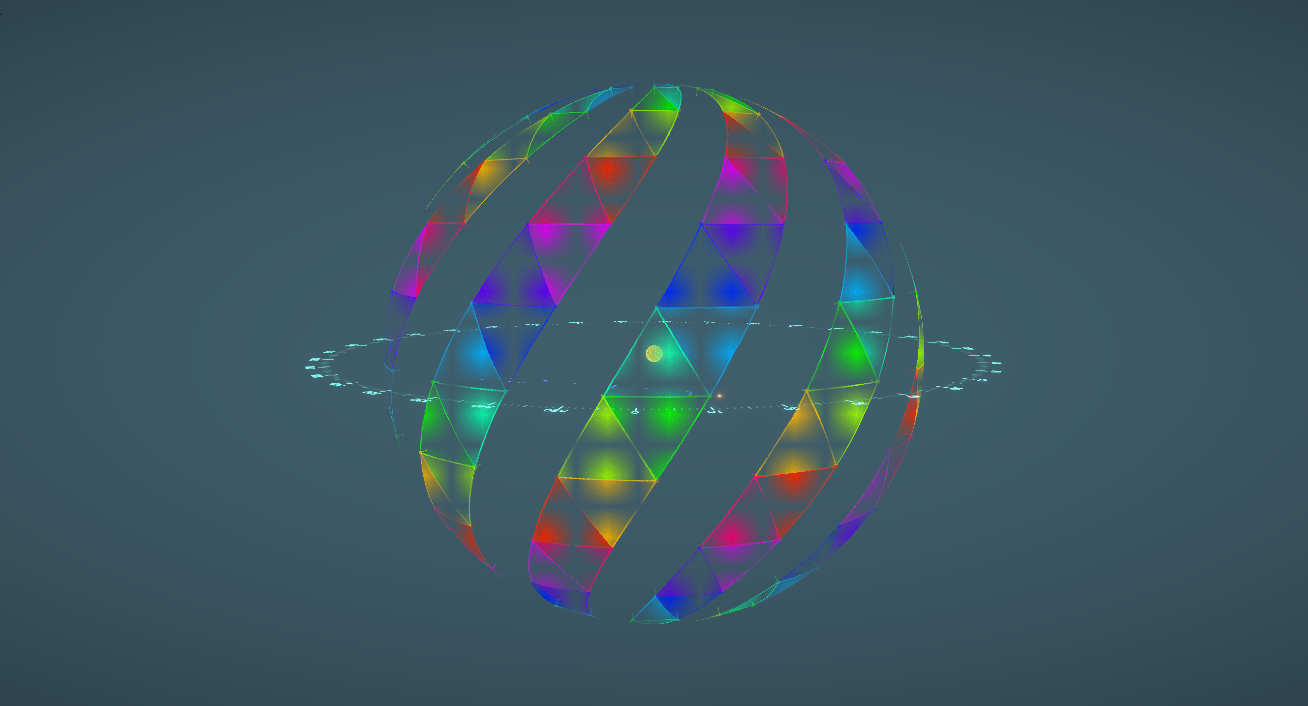 Dyson Sphere Blueprints - Simple Colored Swirl