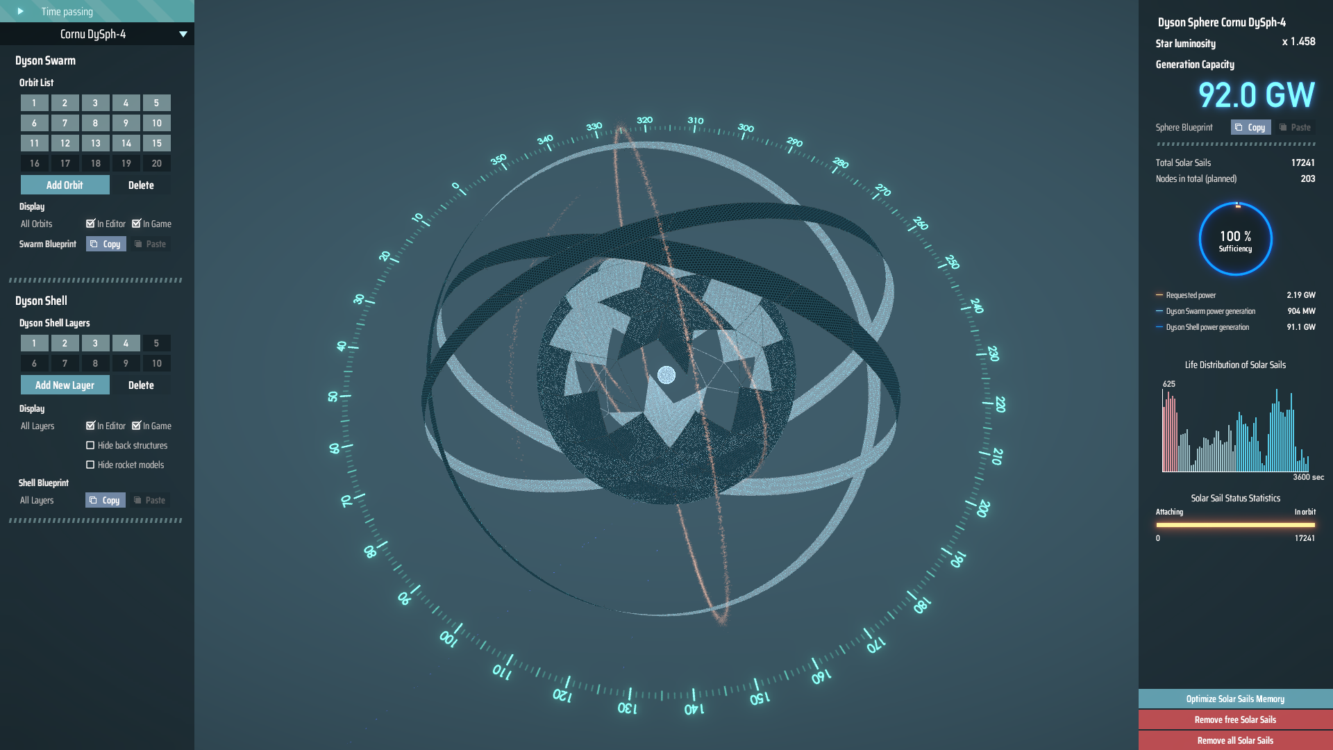 Dyson Sphere Blueprints - Majestic Sphere Including 6 Pointed Stars at ...