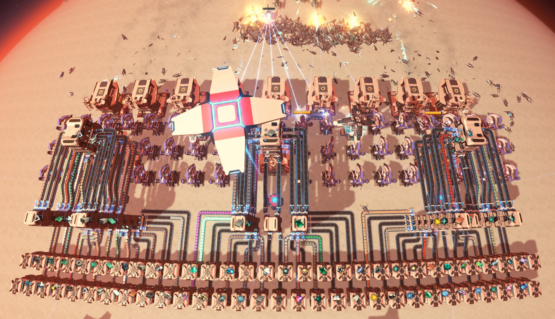 Dyson Sphere Blueprints - Dark Fog all items laser sorter