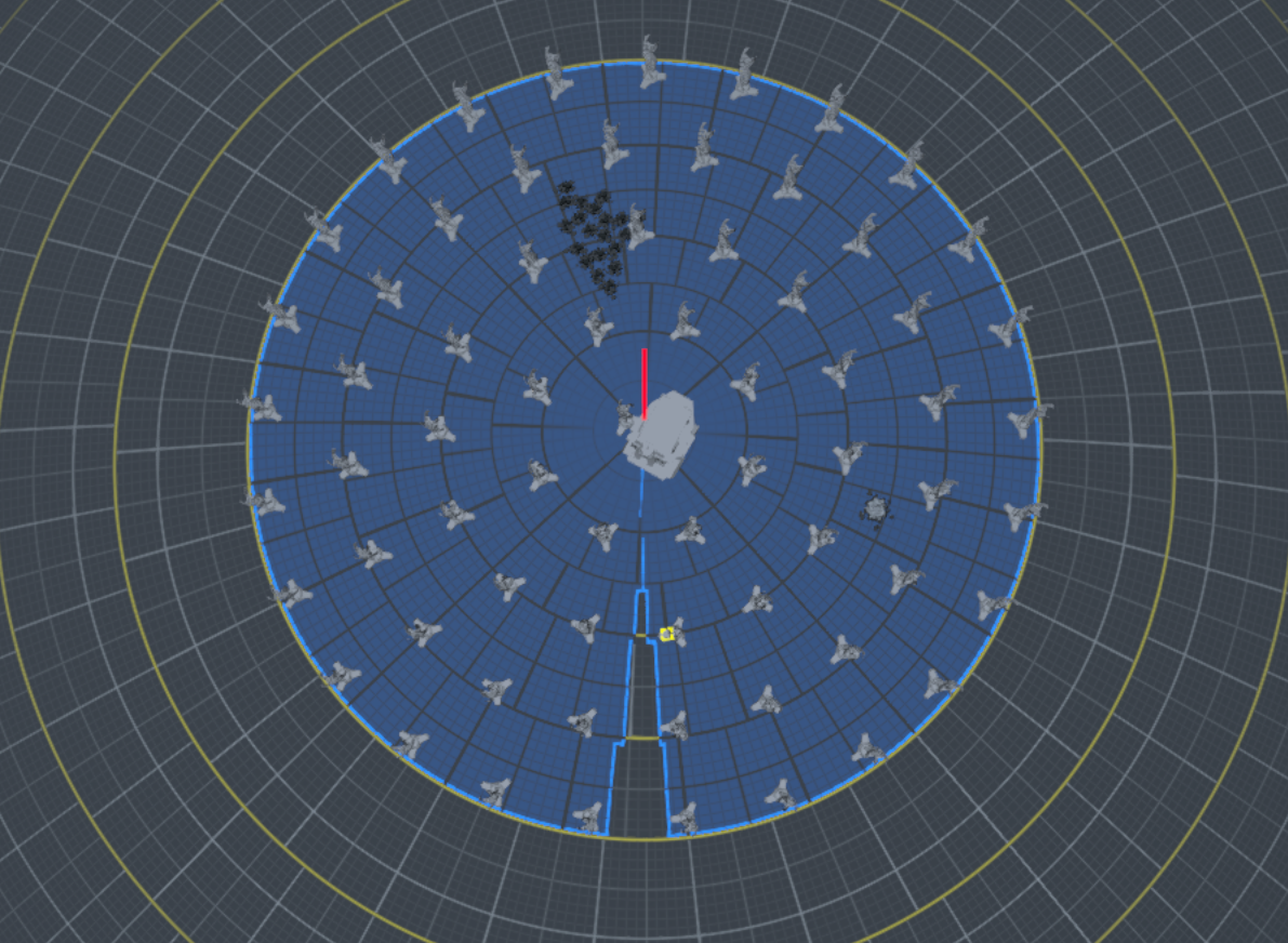 Dyson Sphere Blueprints - Auto-deploying windfarm 4/4 polar hat section