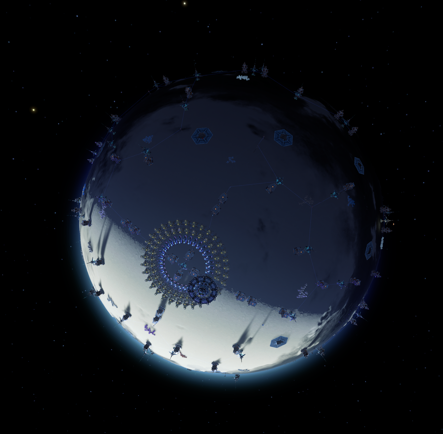Dyson Sphere Blueprints - Planet Cleanser (self-building)