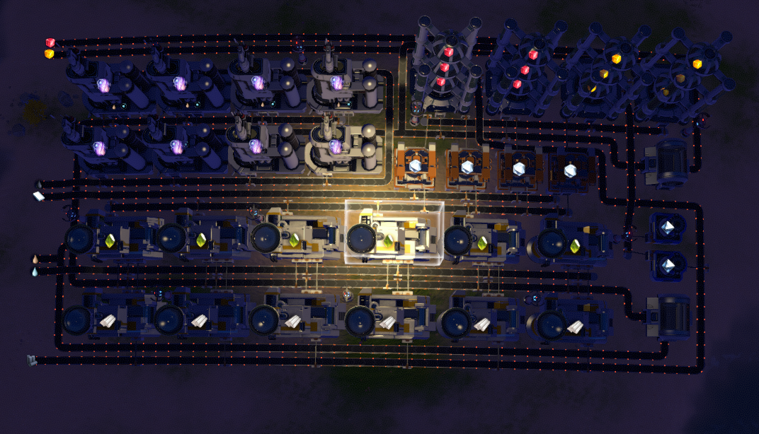 Dyson Sphere Blueprints - Compact red+yellow science 1/s [3]