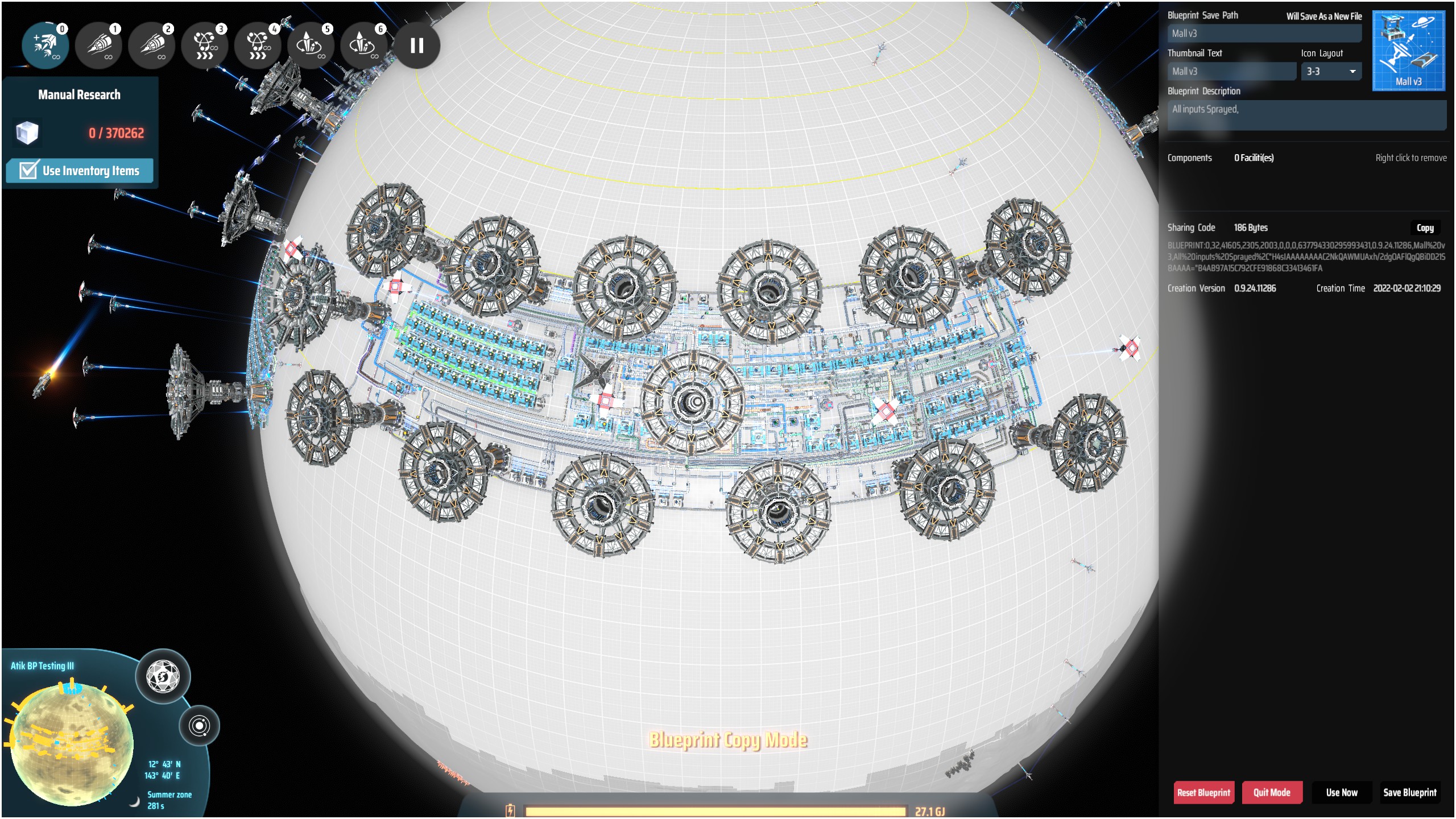 Dyson Sphere Blueprints - Mall v3