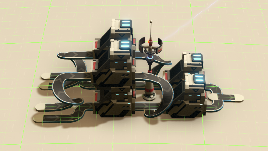 Dyson Sphere Blueprints - Snippet - Stacker/Piler - 4 to 1 (compact)