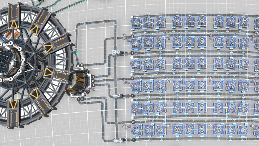 Dyson Sphere Blueprints - Empty 3x24 sprayed Smelter