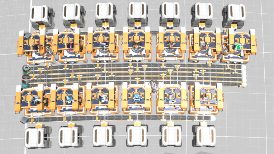Dyson Sphere Blueprints - starter mall with tightly belt