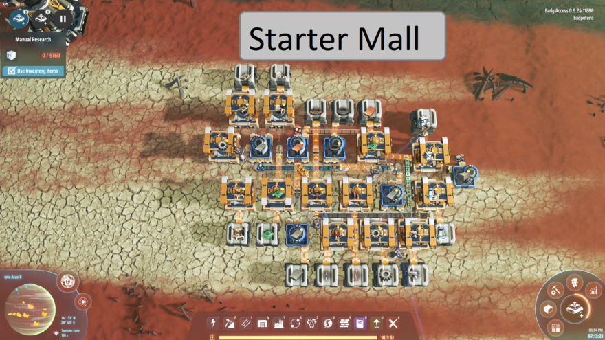 Dyson Sphere Blueprints - Early Game Mall