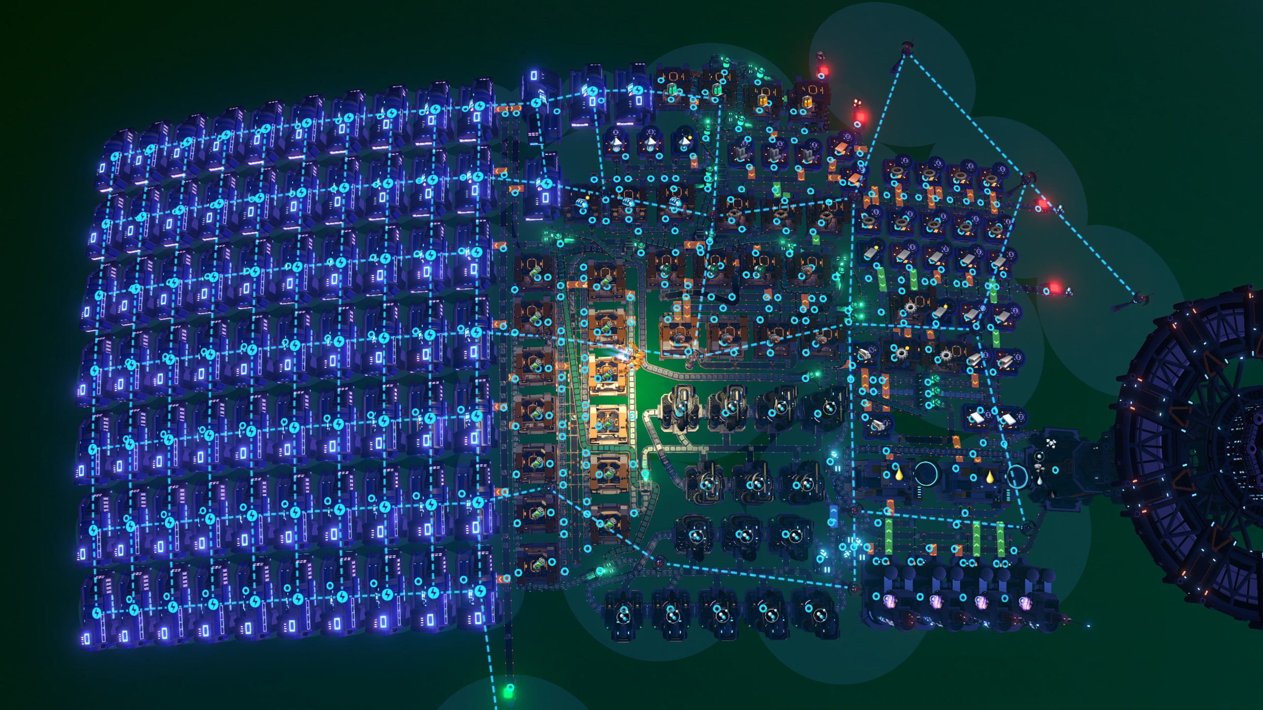 Dyson Sphere Blueprints - Compact early game 1240mw fusion from raw.