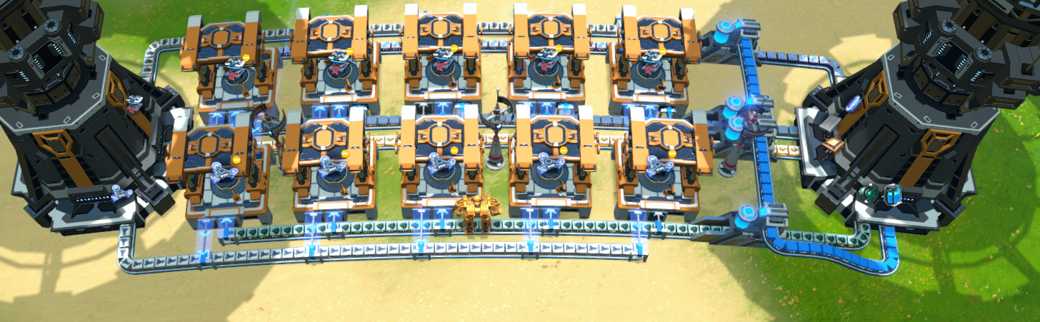 Dyson Sphere Blueprints - Simple Logistics Bot and Distributor Factory