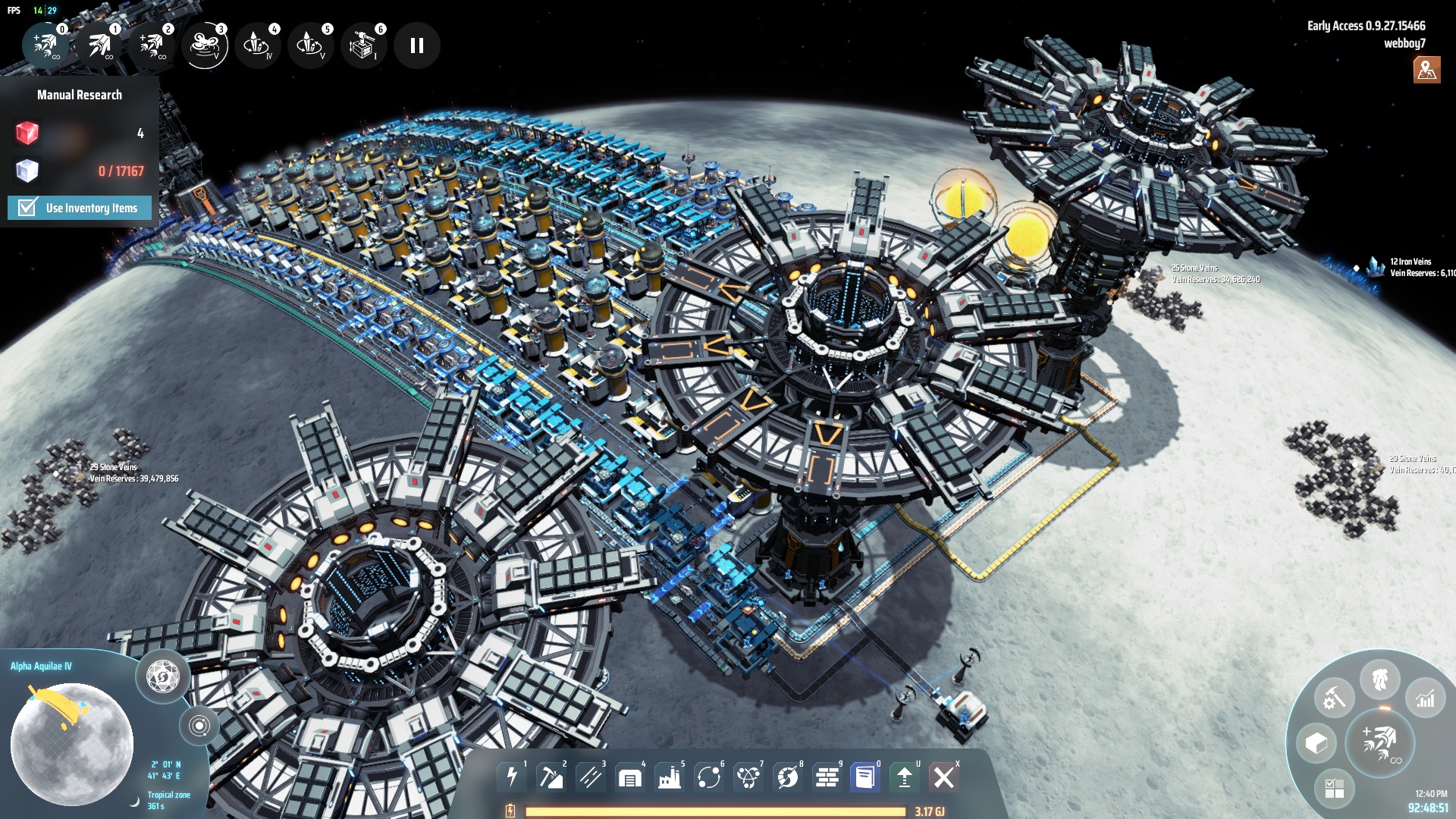 Dyson Sphere Blueprints - particle collider factory