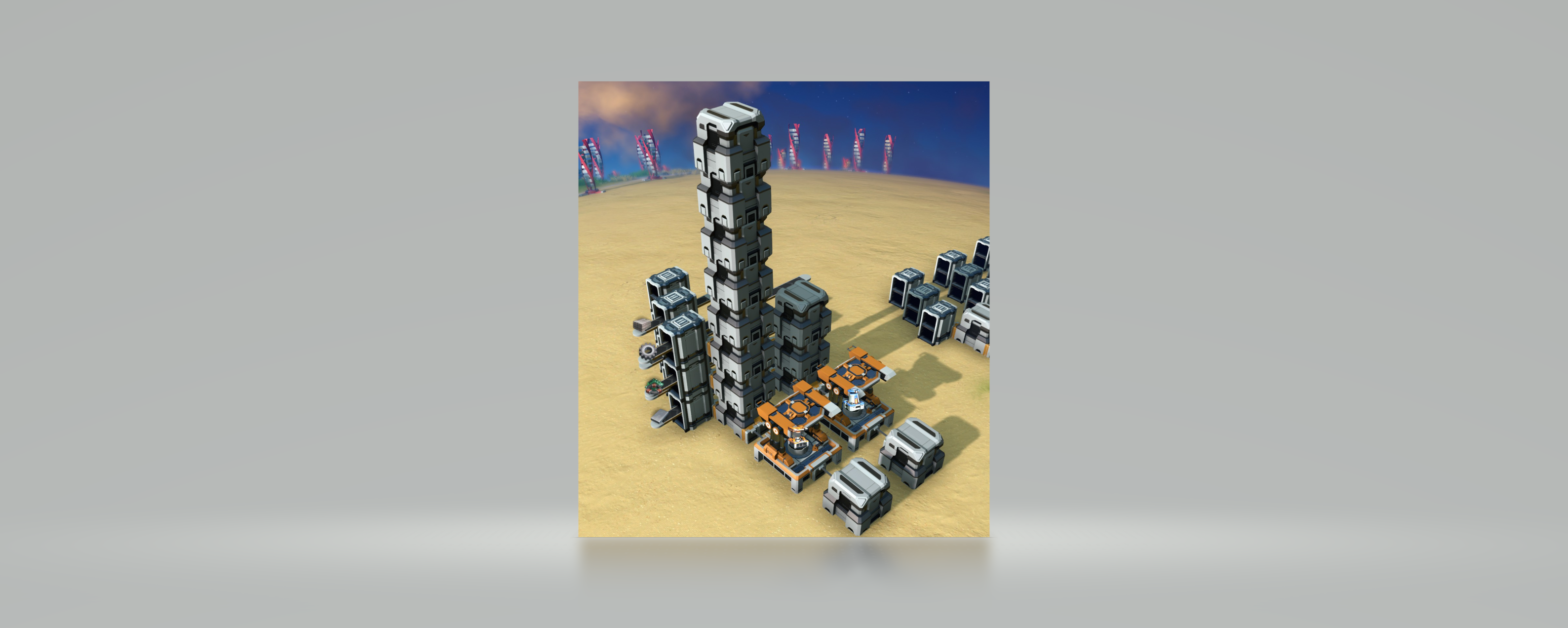 Dyson Sphere Blueprints - Vertical Bus Demo