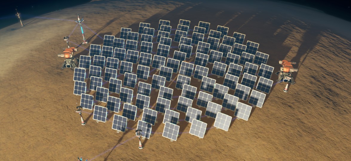 Dyson Sphere Blueprints - Solar Panel for Poles