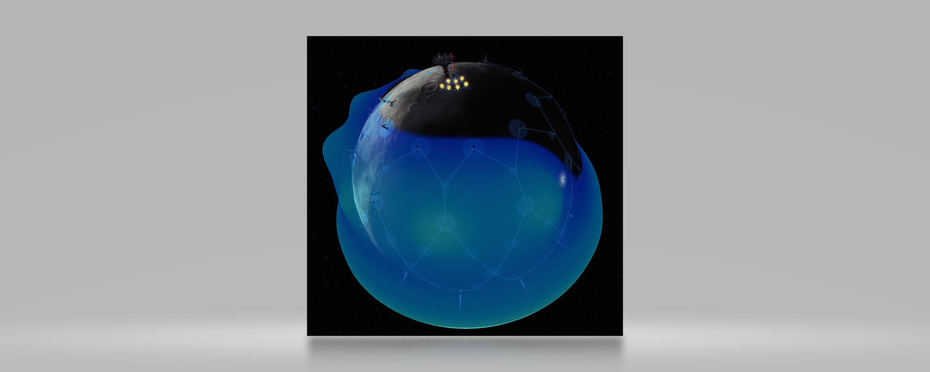 Dyson Sphere Blueprints - Planetary Shield 100% + Signal Cover 100%