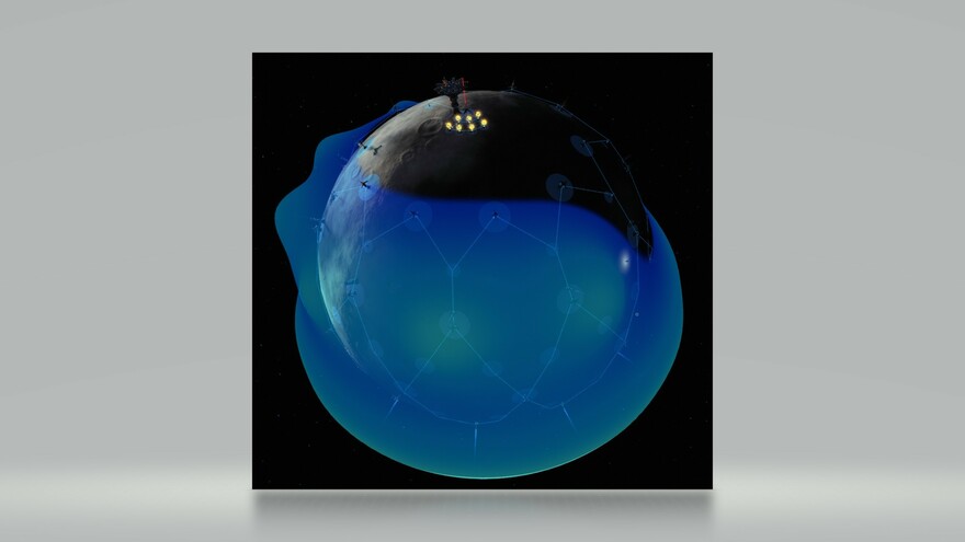 Dyson Sphere Blueprints - Planetary Shield 100% + Signal Cover 100%