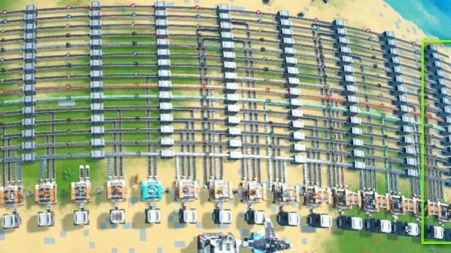 Dyson Sphere Blueprints - Early Main Bus Mall with Loot Sorter - Part 7 ...