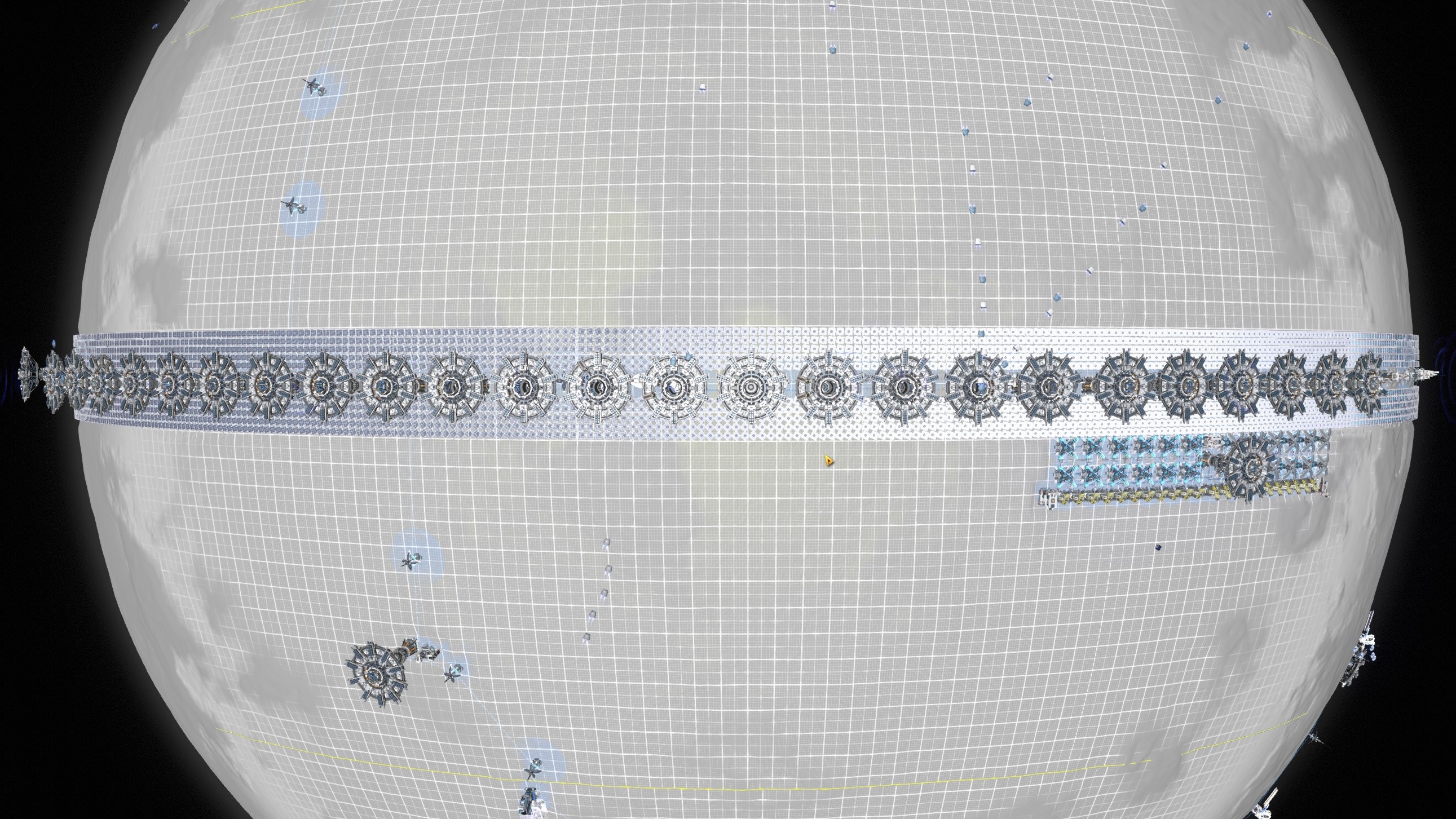 Dyson Sphere Blueprints - Mining World Part 1 - Export Towers Self Assemble