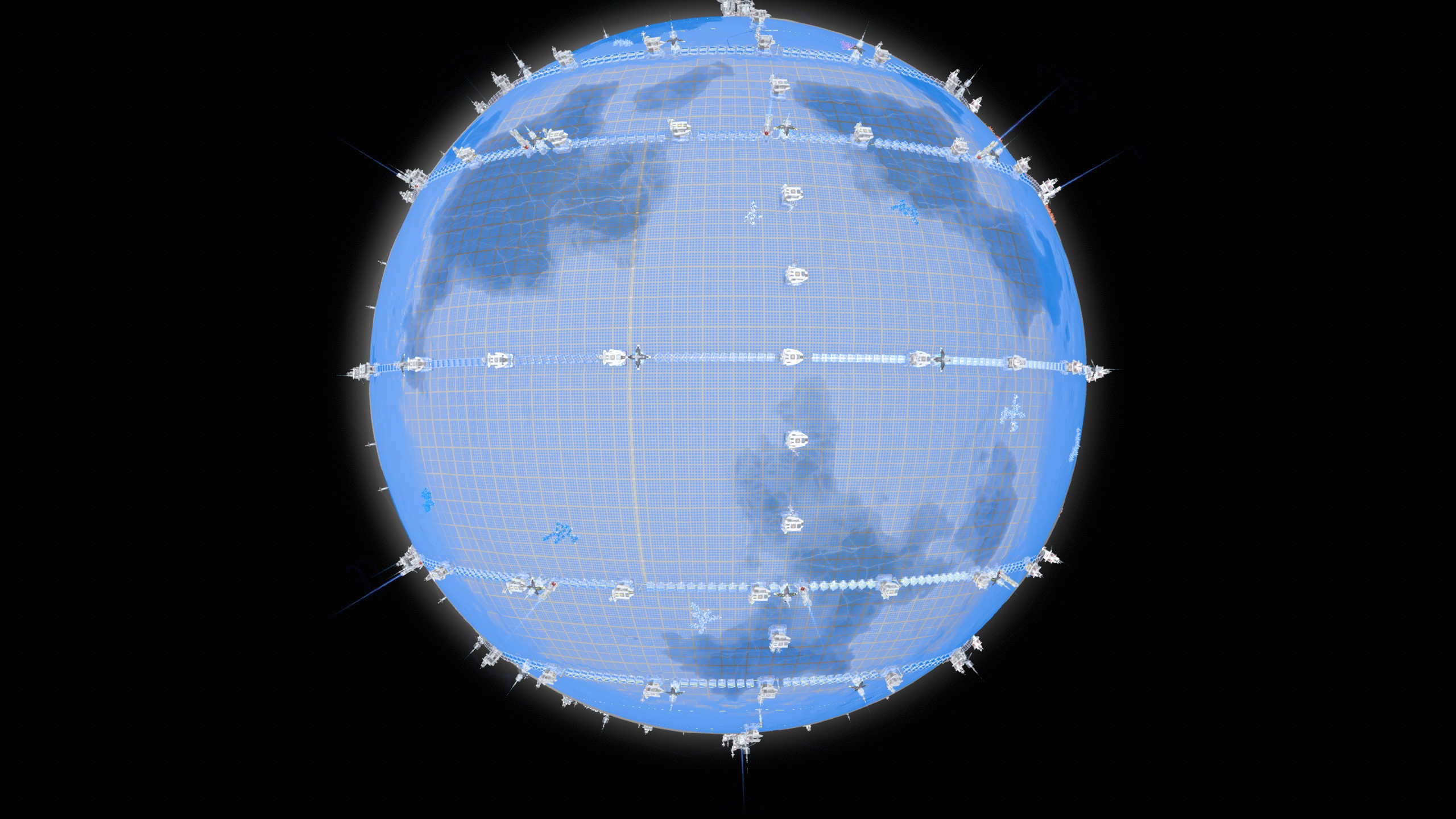 Dyson Sphere Blueprints - Self-building Planetary shield and signal towers +solar