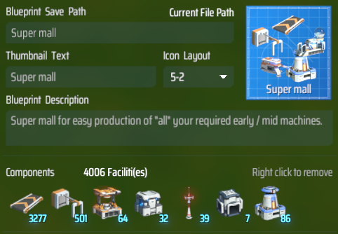 Dyson Sphere Blueprints - Super mall