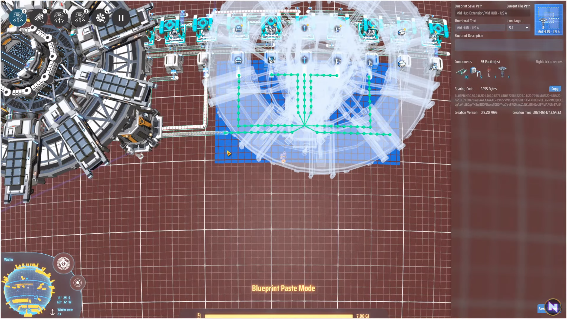 Dyson Sphere Blueprints - Nilaus Mid HUB - ILS 4