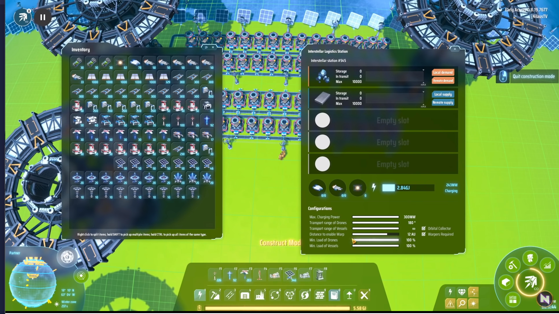 Dyson Sphere Blueprints - Nilaus Smelting Iron 360 per second