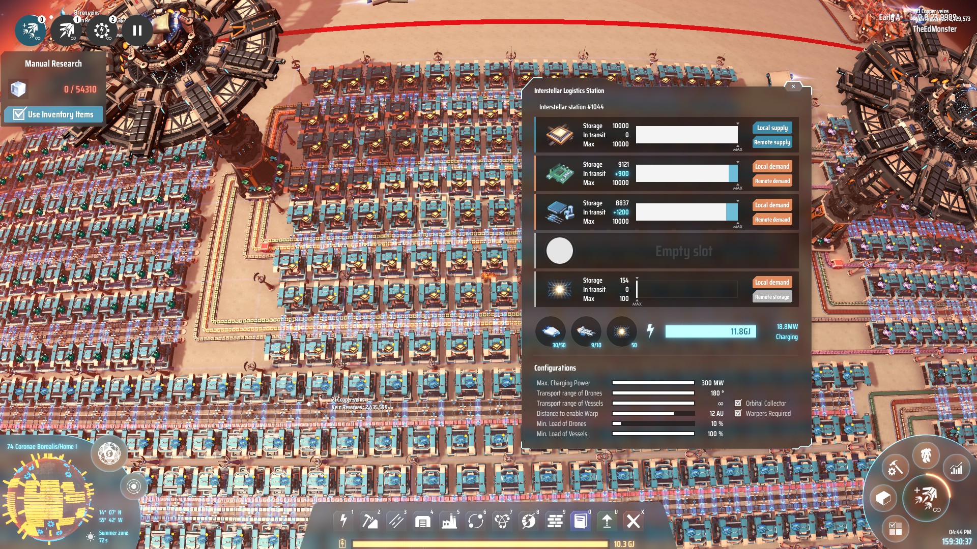 Dyson Sphere Blueprints - 60/sec Processor: Tiled Manufacturing