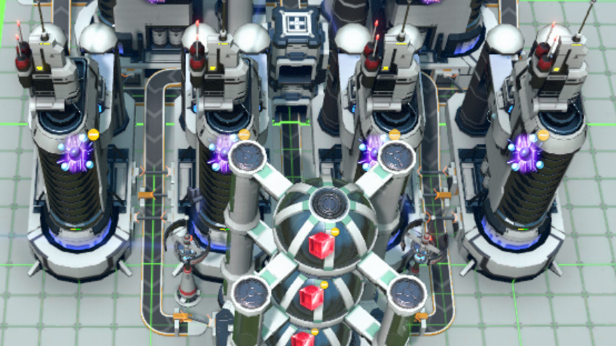 Dyson Sphere Blueprints - 30 red cubes per minute from oil