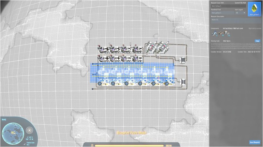 Dyson Sphere Blueprints - Compact red+yellow science 1/s [5]