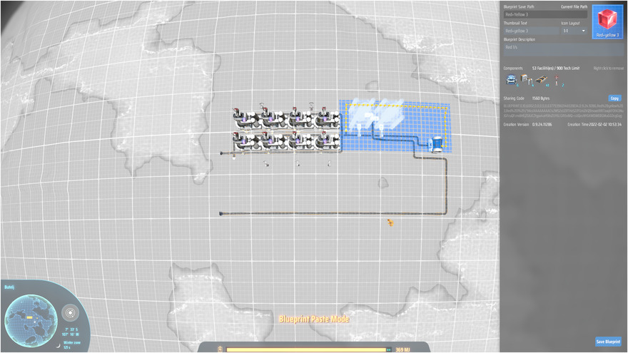 Dyson Sphere Blueprints - Compact red+yellow science 1/s [3]