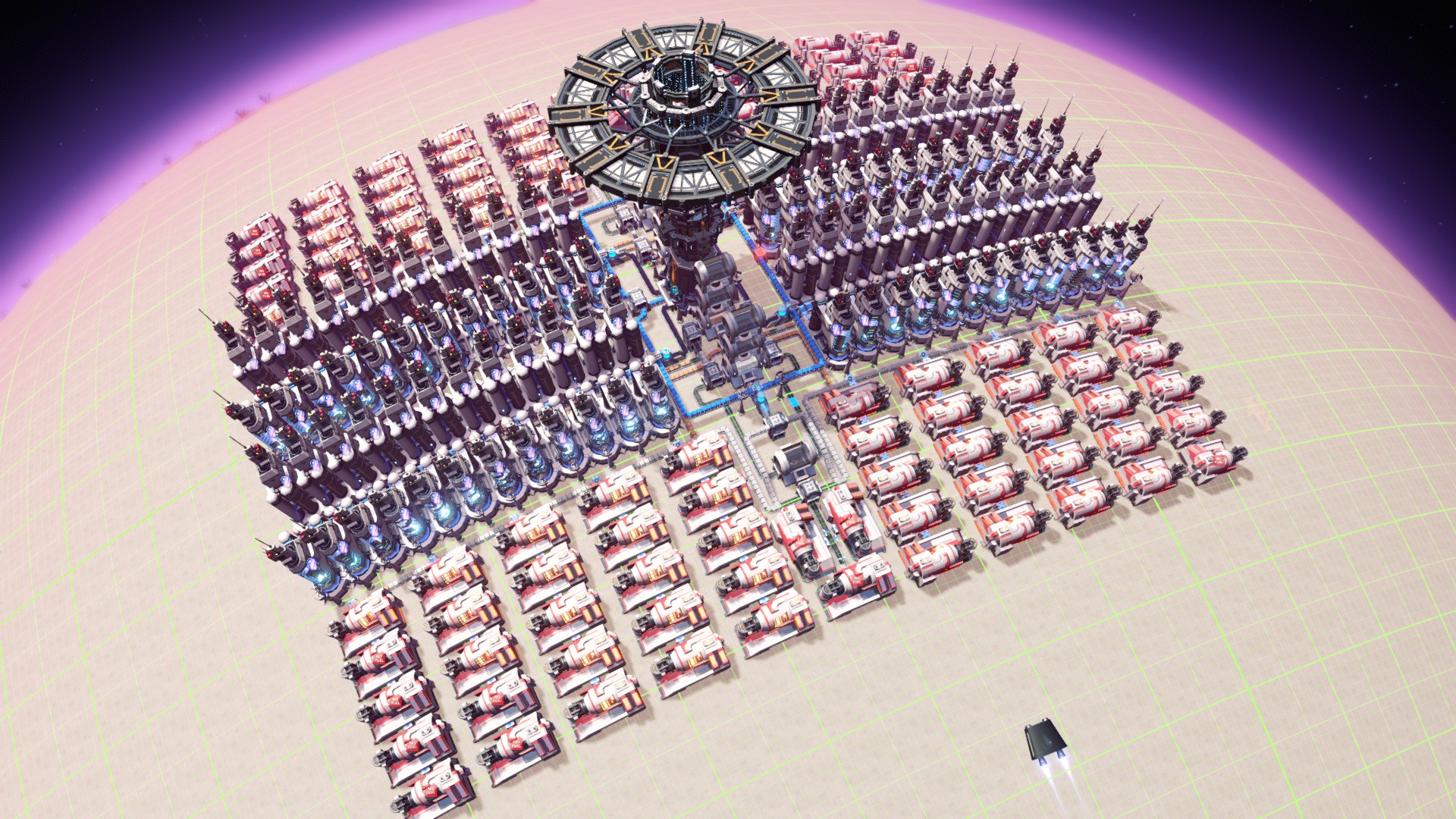 Dyson Sphere Blueprints - Self sustaining, tileable oil refinery (3600ppm)