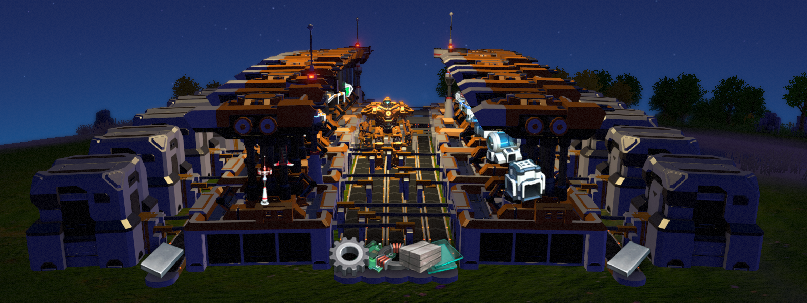 Dyson Sphere Blueprints - starter mall with tightly belt