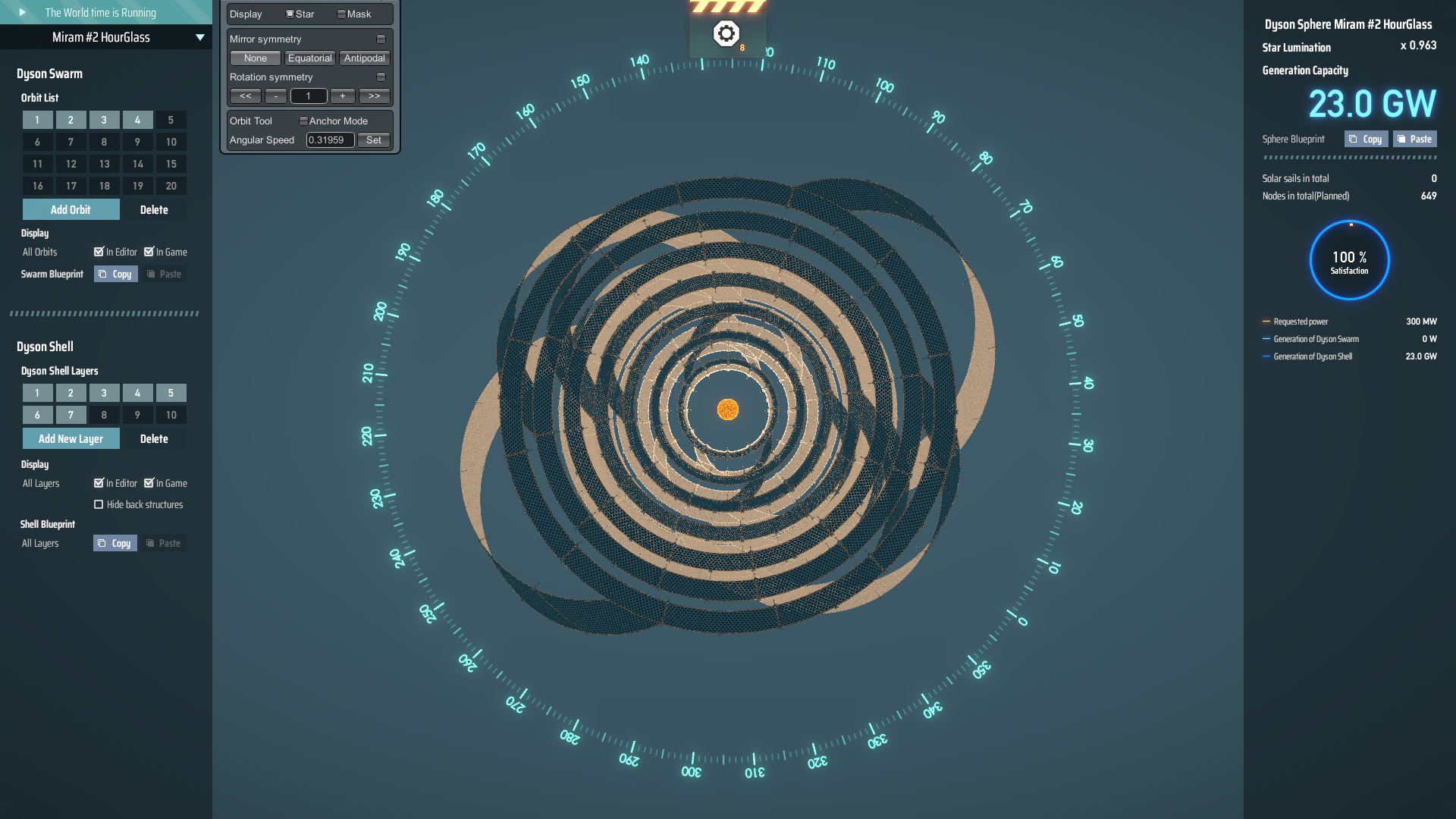 Dyson Sphere Blueprints - Hour Glass