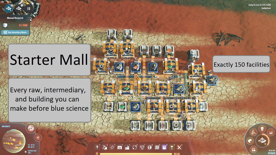 Dyson Sphere Blueprints - Early Game Mall