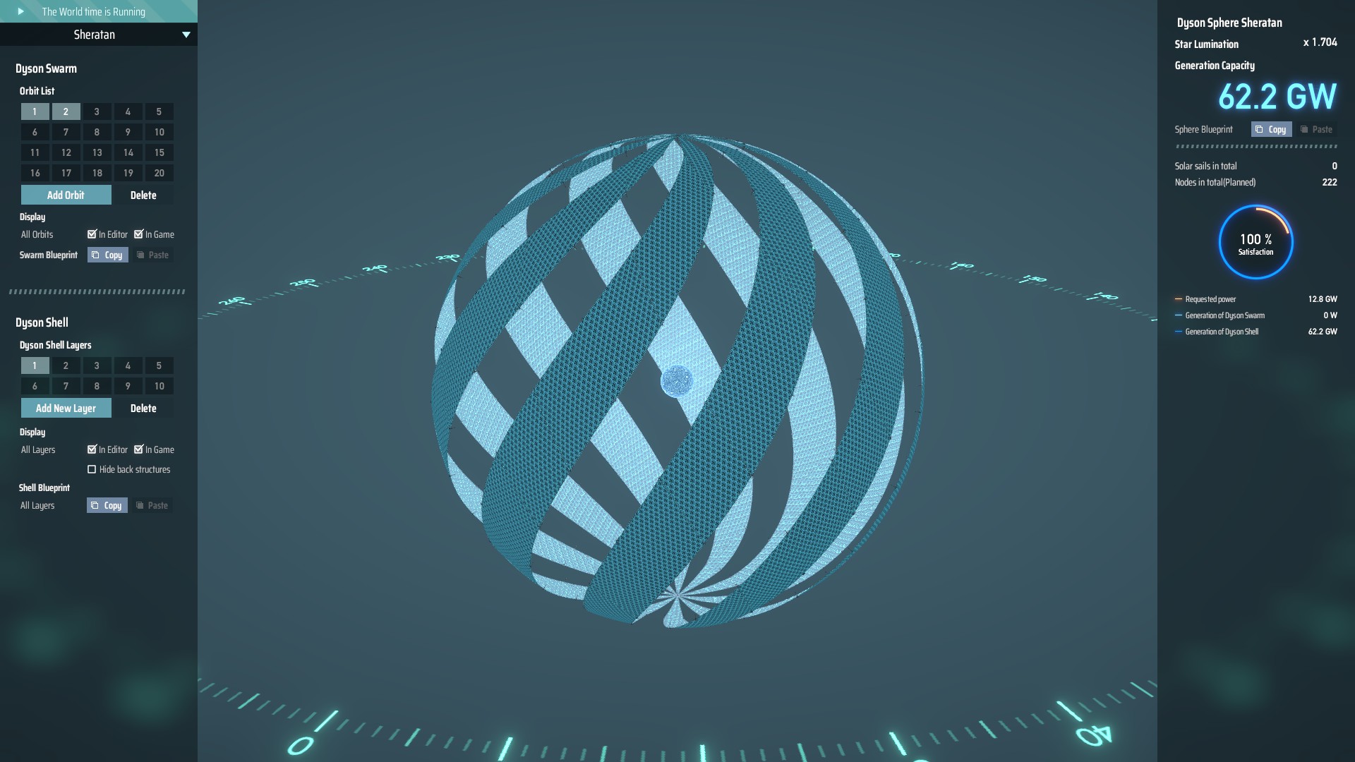Dyson Sphere Blueprints - Swirls with 10 lines