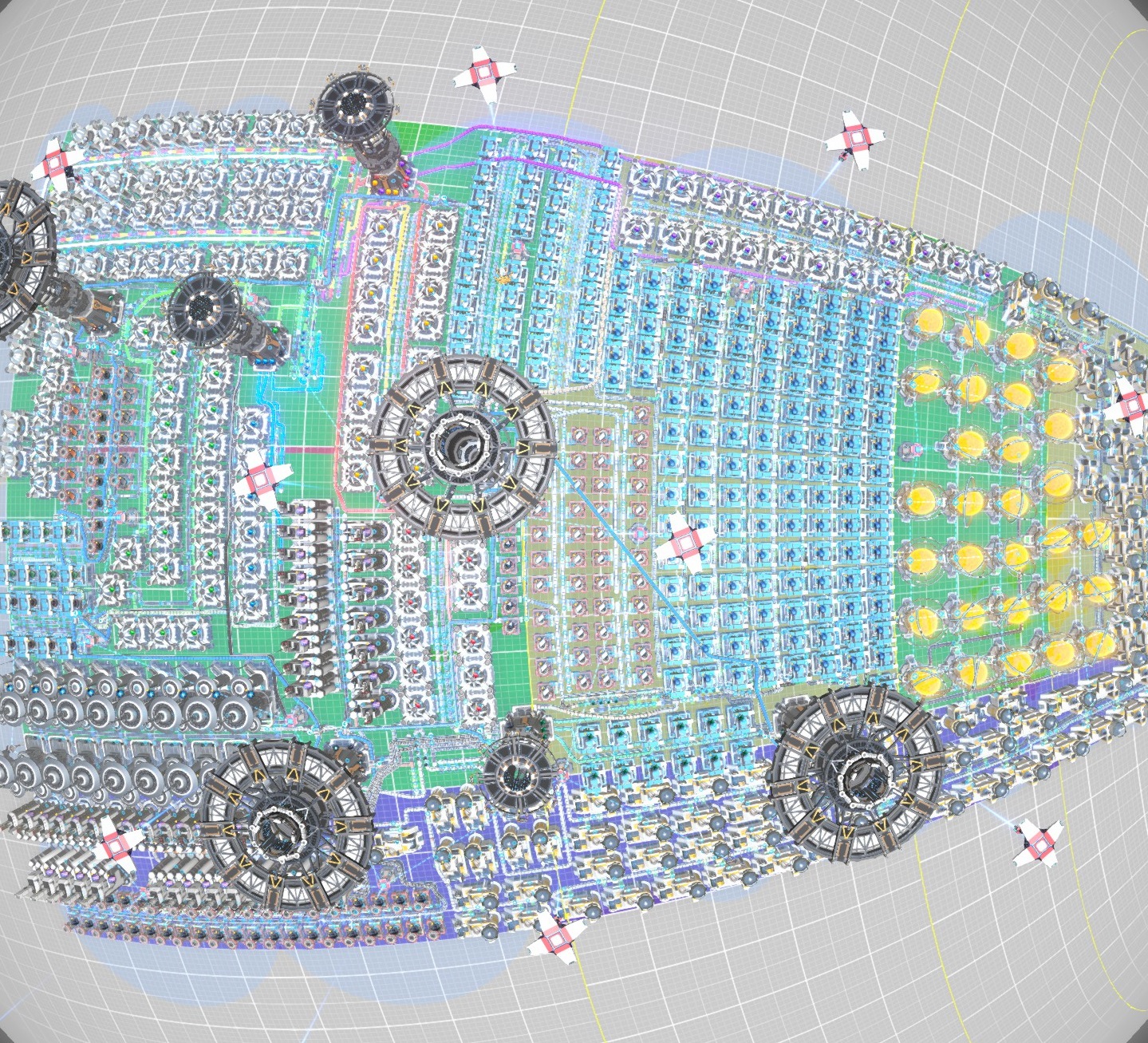 Dyson Sphere Blueprints - Pizza! 2670/min white science from components ...