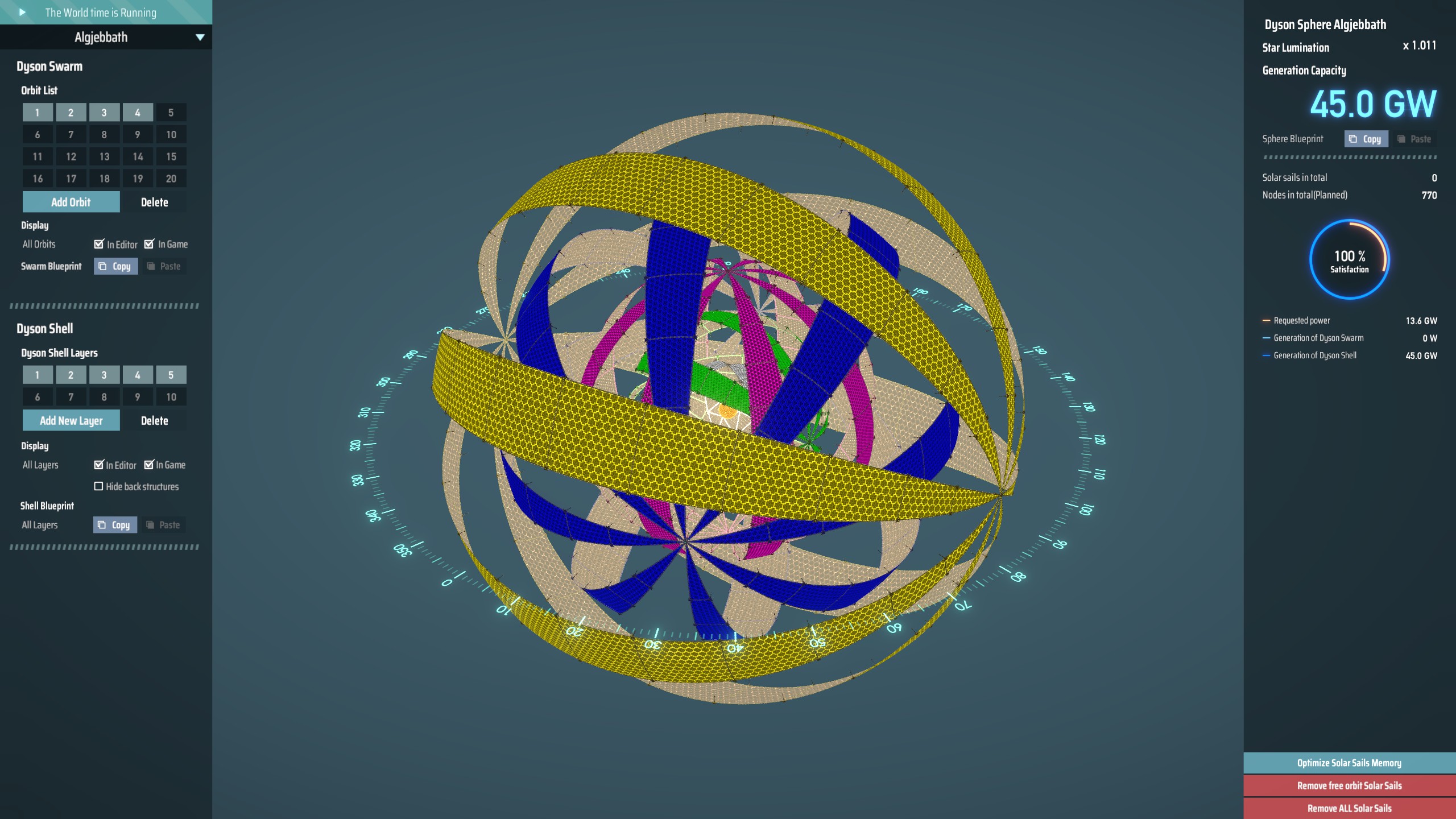 Dyson Sphere Blueprints - Color Balls