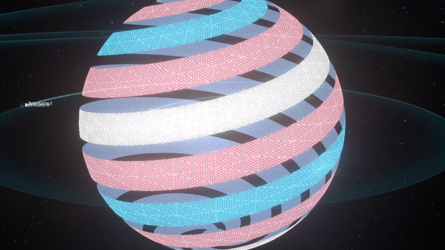 Dyson Sphere Blueprints - Trans flag swirl