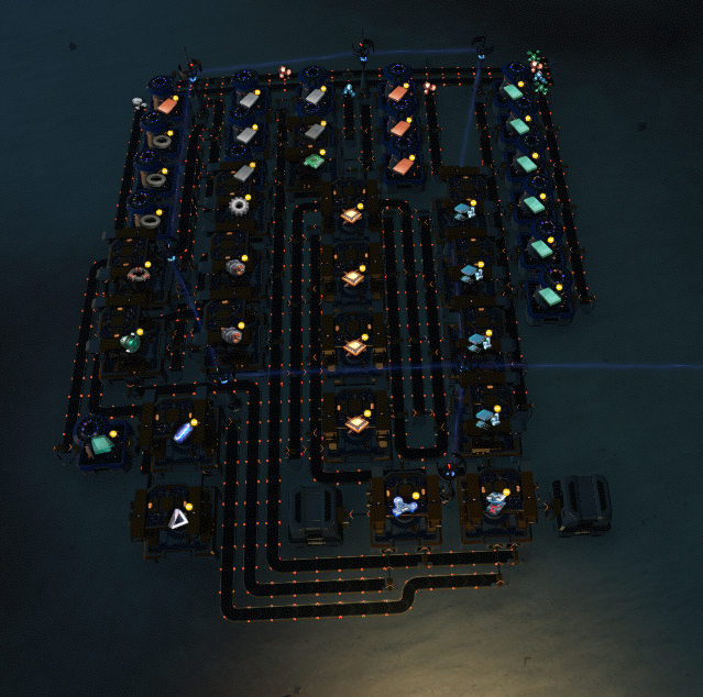 Dyson Sphere Blueprints - Early distributers/logistic bots from raw