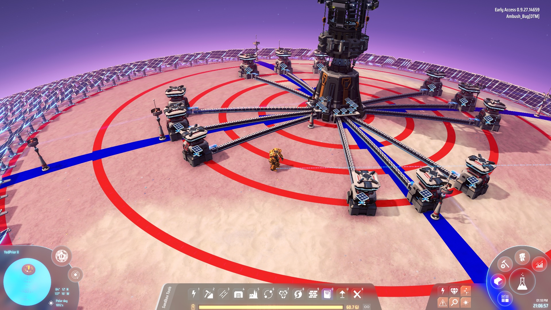 Dyson Sphere Blueprints - BIE's Solar Gigacharger with Work Crew (5.4GW)