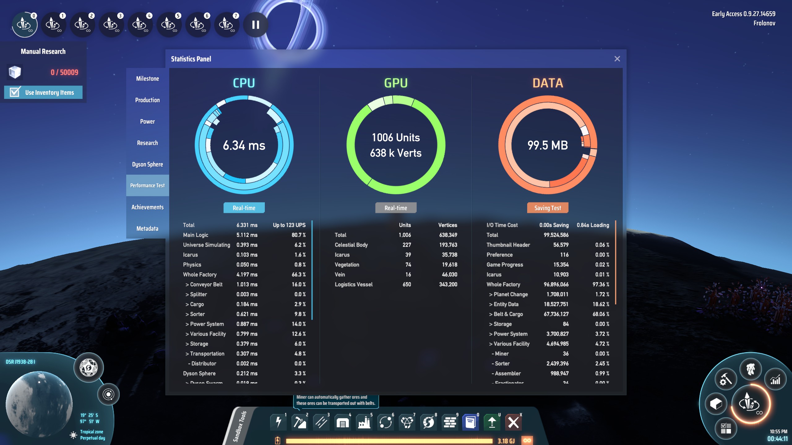 Dyson Sphere Blueprints - 10k / minute Universe Matrix with local anti ...
