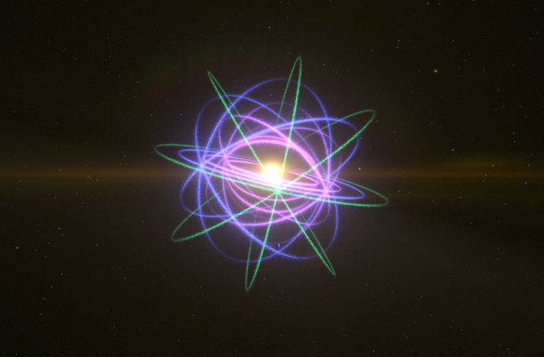 Dyson Sphere Blueprints - Atomic Rings - Cool Colors