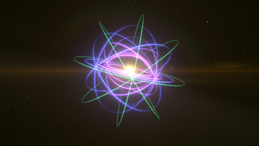 Dyson Sphere Blueprints - Atomic Rings - Cool Colors