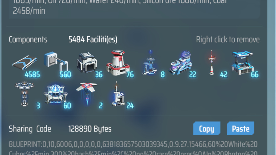 Dyson Sphere Blueprints - 300 hash blackbox, no rare materials, no ...